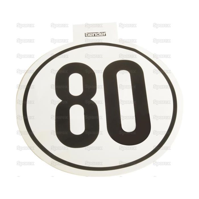 Kilometer Sticker 80 Km/h | Mister Agri