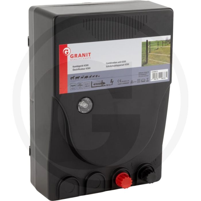 Combi-apparaat k500 - dual apparaat 230v/12v, 5 joule output | Mister Agri