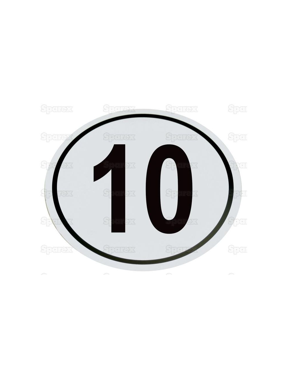 Kilometerschild PVC 10 Km/h