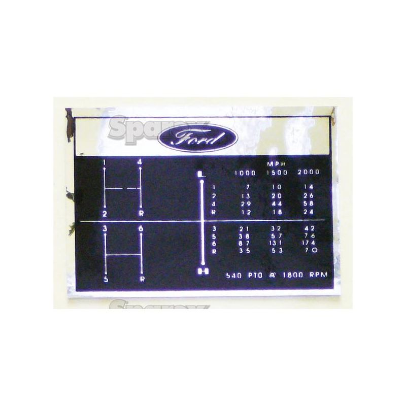 DECAL-SHIFT PATTERN-6 SPEED